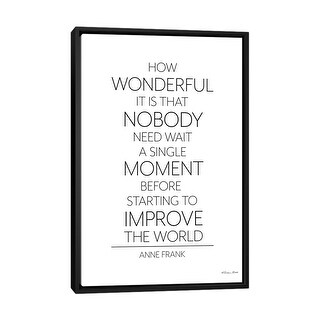 iCanvas "Improve The World" by Susan Ball Framed - Bed Bath & Beyond ...