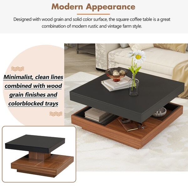 Rotating centre table store