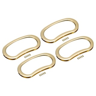 Oval Handbag Handles, 4.17" Metal Purse Handles for Purse Making DIY ...