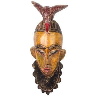 Novica Handmade Friendly Paa Nii African Wood Mask - Bed Bath & Beyond ...