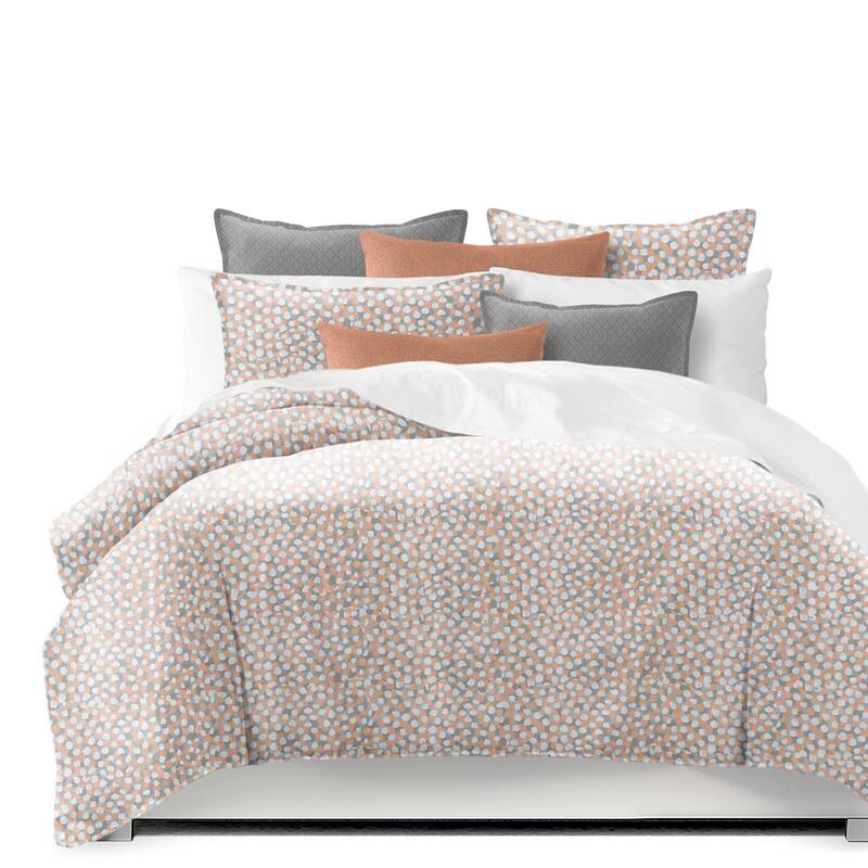 Laight Prairie Peach Twin Comforter & 1 Sham Set, plus 1 bonus cushion ...