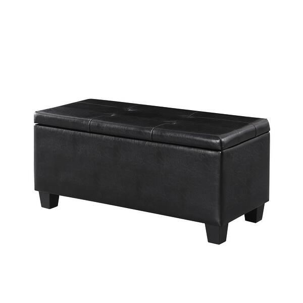 3 Pcs Large Storage Ottoman Bench Set Combination Ottoman Tufted