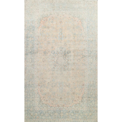 Vintage Muted Distressed Kashan Persian Area Rug Wool Hand-knotted - 9 ...