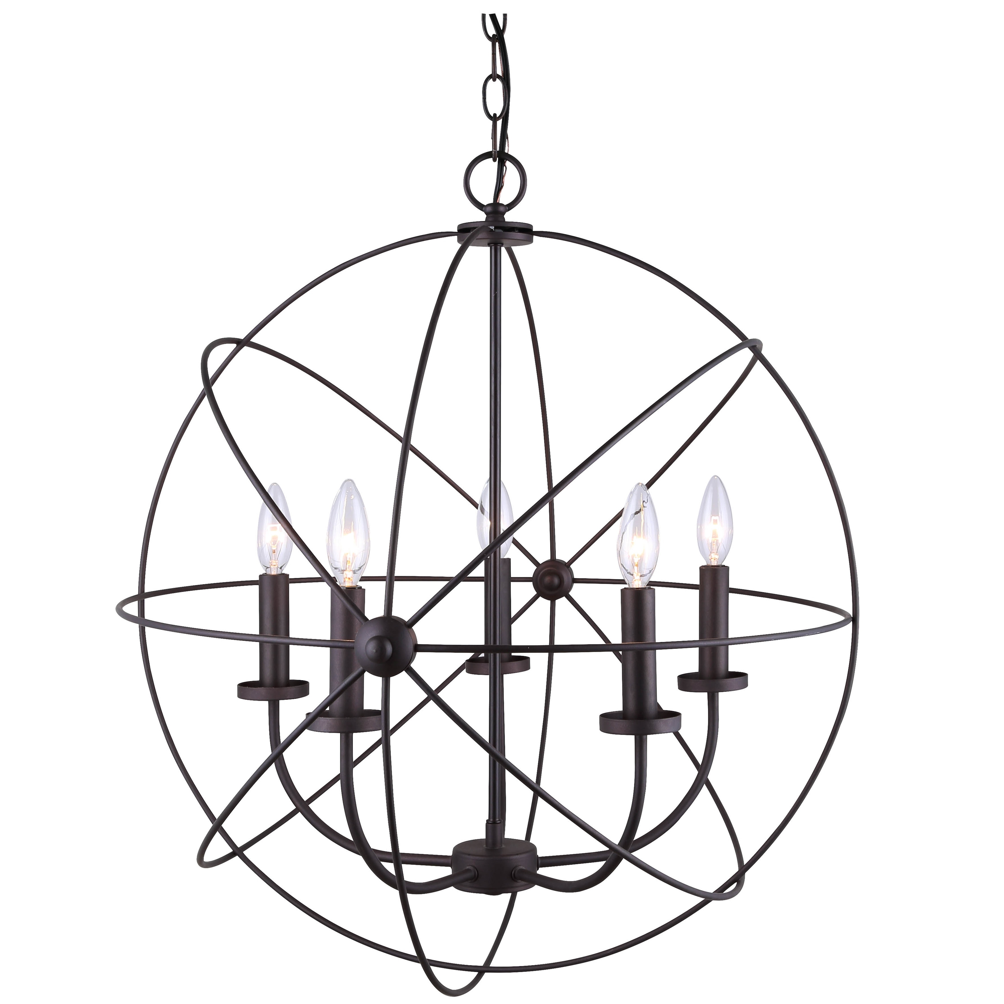 Uttermost Lezzeno 3-light Metal Lighting Fixture Chandelier - Bed Bath ...