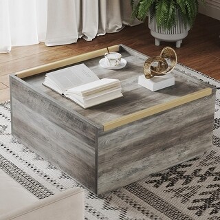 Square Coffee Table with Storage,Coffee Tables for Living Room with ...
