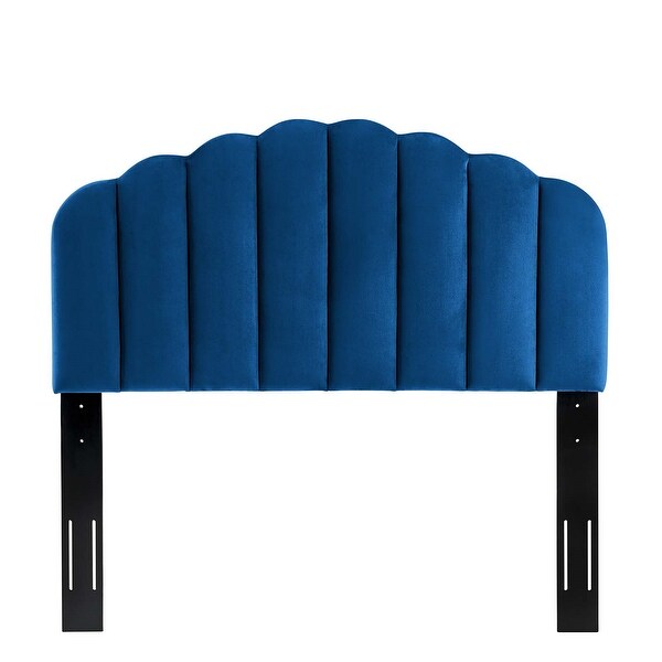Scalloped headboard queen store