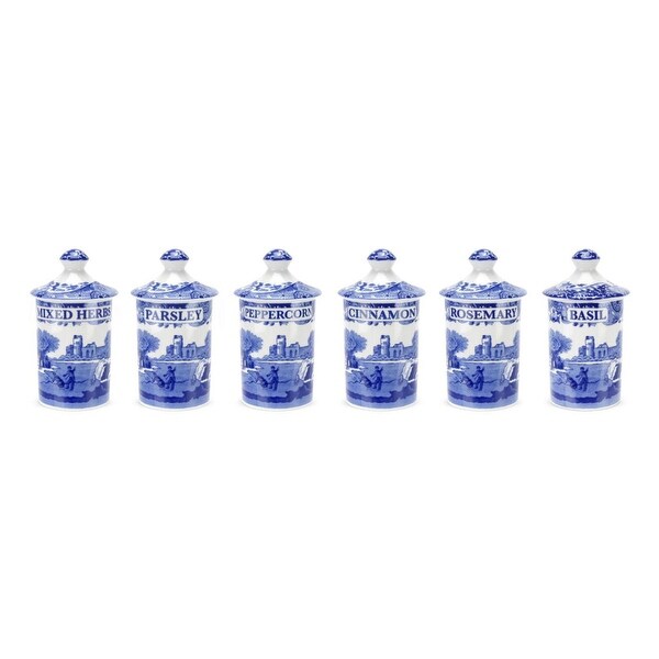 Spode Blue Italian Storage Jar - 7.5 Inch - Bed Bath & Beyond - 38405508