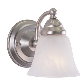 Standford 1-Light 5.25 in. W Brushed Nickel Bathroom Vanity Lighting ...