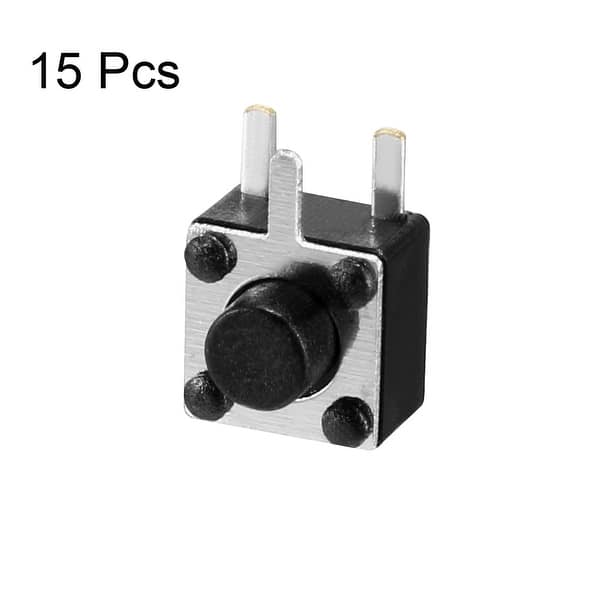 4.5x4.5x4.5mm Panel PCB Momentary Tactile Tact Push Button Switch 15Pcs ...