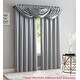 Bridget Crushed Satin Rod Pocket Panel and Waterfall Valance Window ...