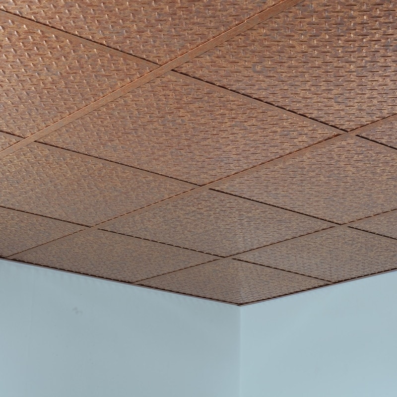 FASÄDE Diamond Plate Revealed Edge Decorative Vinyl 2ft x 2ft Lay in ...