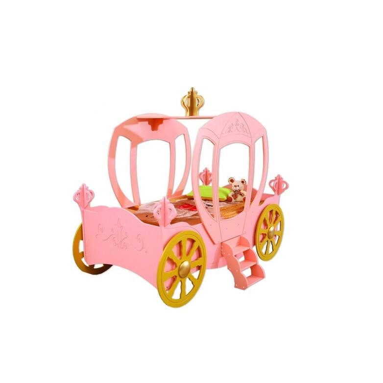 Girls Princess Carriage Car Bed - Overstock - 27586717