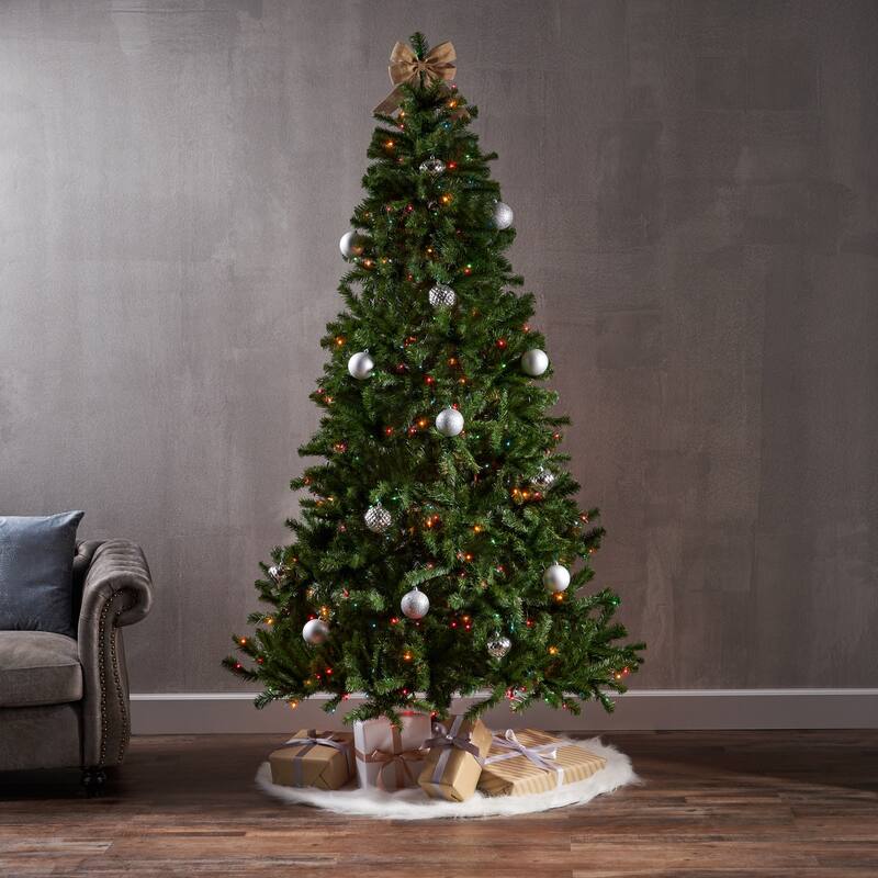 7.5-foot Noble Fir Artificial Christmas Tree by Christopher Knight Home ...
