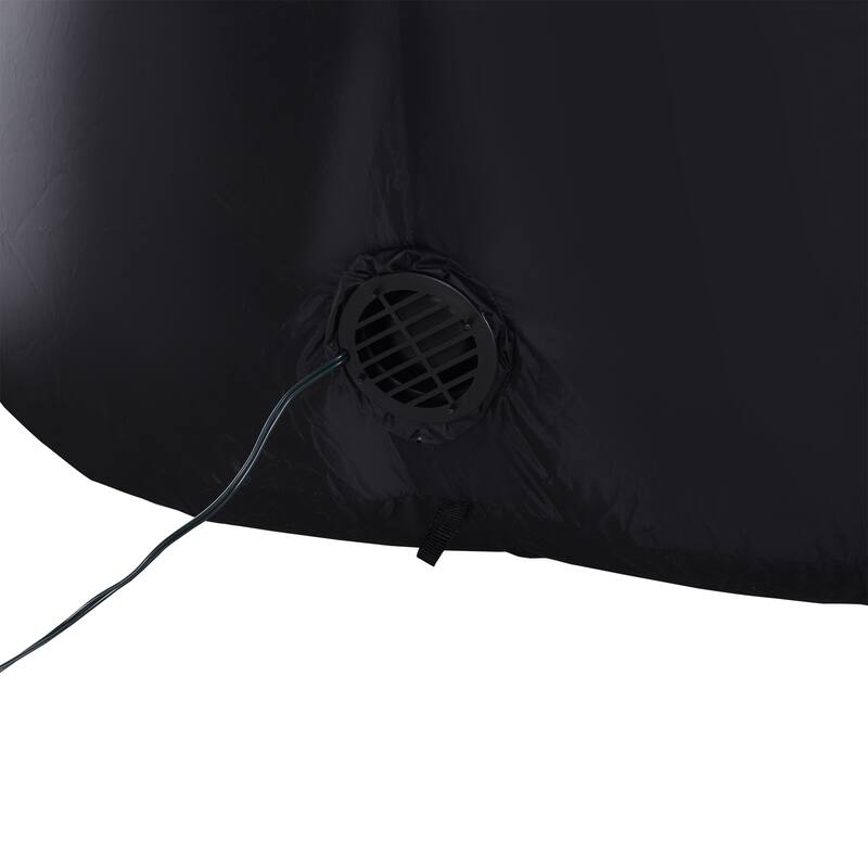 HOMCOM 8 ft. Army Camo Santa Inflatable Christmas Decoration, Holiday ...