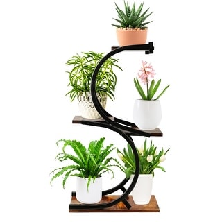 4 Tier Plant Stands Indoor Clearance Multi Tiered Flower Shelf Green ...