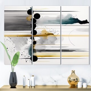 Designart "Abstract Transitional Shapes III" Modern Shapes Transitional ...