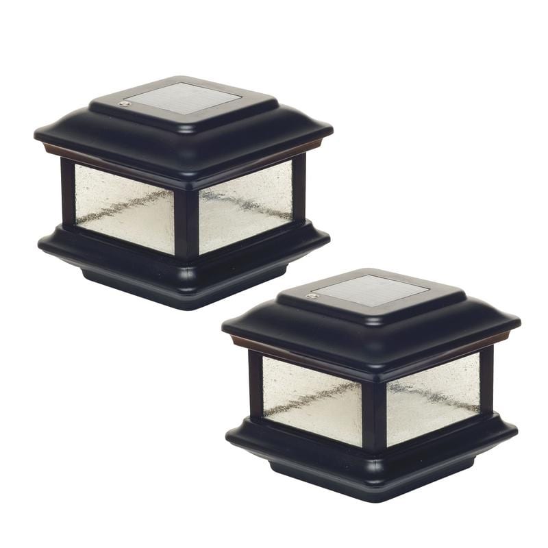 Classy Caps Stained Glass Wellington Solar Post Cap (Set of 2) - On ...