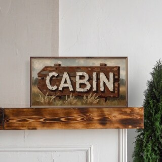 Vintage Wood Cabin Sign - Bed Bath & Beyond - 42709955