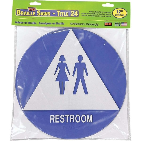 Hy-Ko Plastic Sign, Restroom - 1 Each - Bed Bath & Beyond - 40025284