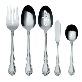 Oneida True Rose 5 Piece Everyday Flatware Serving Set - Bed Bath ...