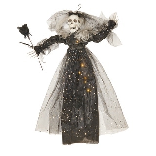 34" Hanging Light Up Witch Bride w/ Black Rose - Bed Bath & Beyond ...