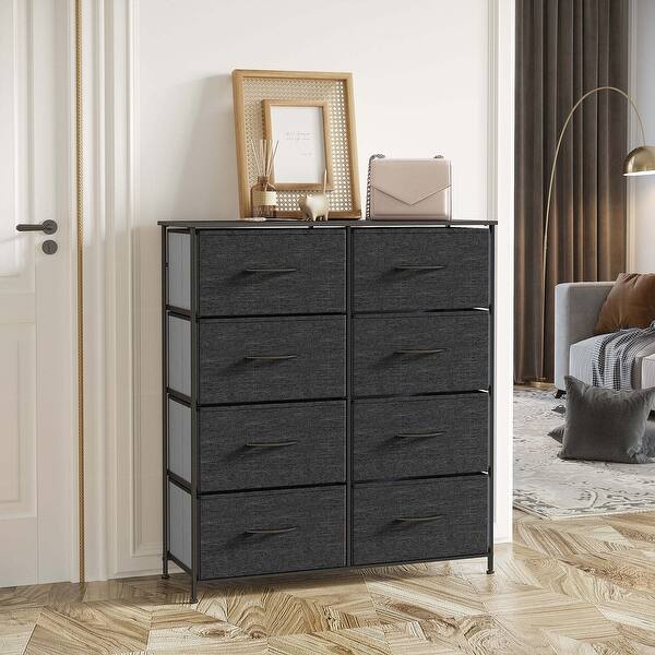8 Drawer Dresser Bedroom Storage Cabinet Tall Storage Tower Furniture ...