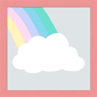 Victoria Barnes 'Rainbow Cloud I' Framed Art - Bed Bath & Beyond - 33530137