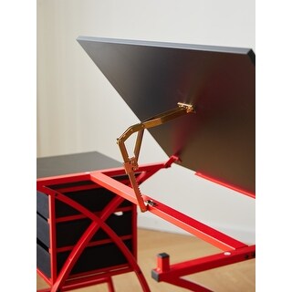 Drafting table red with stool for Home Office - Bed Bath & Beyond ...