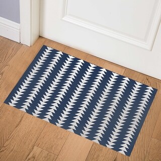 KILIM STRIPE NAVY Doormat By Kavka Designs - Bed Bath & Beyond - 31257474