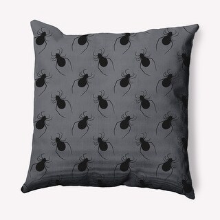 Spider Pattern Halloween Indoor/Outdoor Throw Pillow - Bed Bath ...