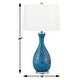 Balsamo 30 in. Light Blue and Dark Blue Table Lamp - Bed Bath & Beyond ...