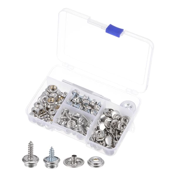 white snap fasteners