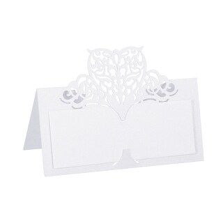 Table Name Place Cards,50Pcs Hollow Butterfly Cut Design Seat Blank ...