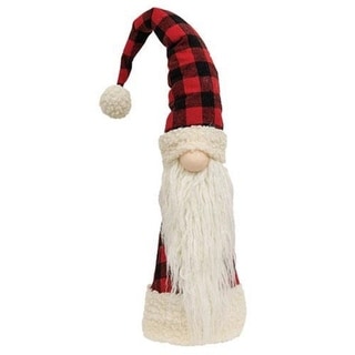 Buffalo Check Gnome Tree Topper - 22.50 in. x 5.00 in. x 5.00 in. - Bed ...
