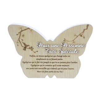 Butterfly Shape With Serenity Saying In French-Pour Une Personne Très ...