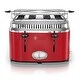 Russell Hobbs 4-Slice Stainless Steel Retro Style Toaster (Red) - Bed ...