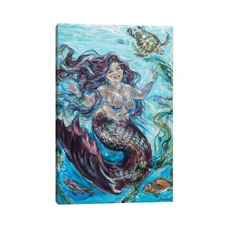 iCanvas "Hippie Mermaid" by Linda Olsen Canvas Print - Bed Bath ...