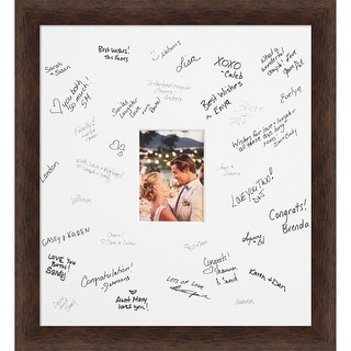 Warm Signature Mat Picture Frame - Autograph Photo Frame Guest Book ...
