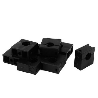 8x Fixed Mount Pipe Clip Bracket Clamp for 10mm Dia Corrugated Conduit ...