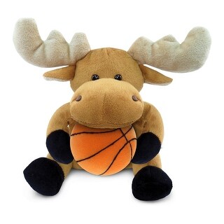 DolliBu Soft Huggable Moose Stuffed Animal with Basketball Plush - 6 ...