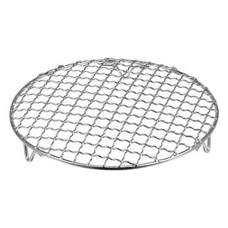 Round Cooking Rack 7-inch Stainless Steel Cross Wire Barbecue Grill ...