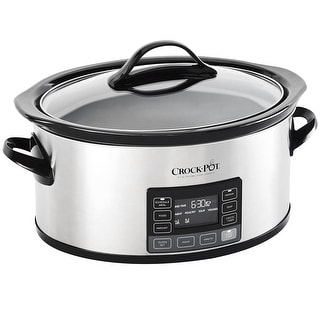 Crock-Pot Programmable 6-Quart Stainless Steel Slow Cooker with MyTime ...
