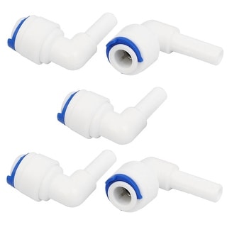 1/4" Hard Insert to 1/4" Tube Elbow Water Filter Quick Connector 5pcs ...