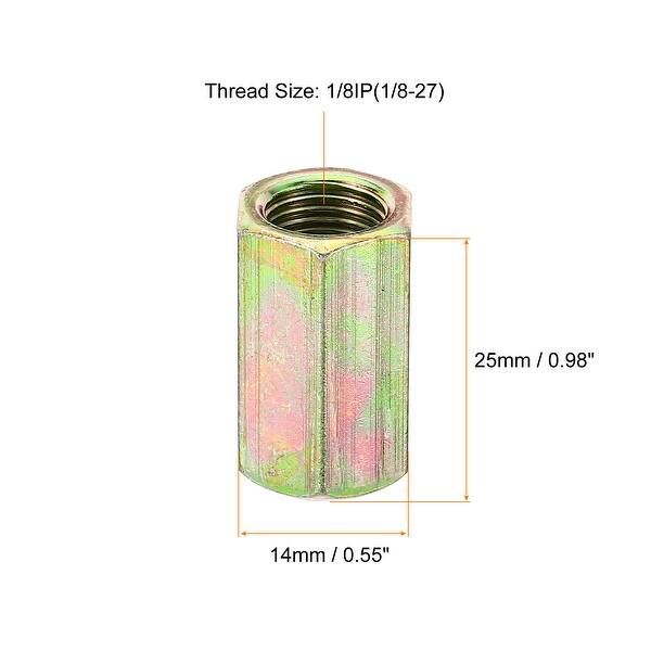 1/8IP Hex Coupling Nut Female Connector 25mm Sleeve Nut Pipe Joint ...