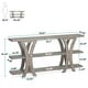 Console Table with Storage Shelf, 70.8 Inch Long Sofa Table Entry Table ...