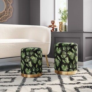 Brush Fork Ottoman Storage Set Green - Bed Bath & Beyond - 31486120