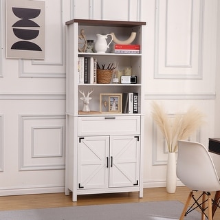 6-Tire Bookshelf With Doors - Bed Bath & Beyond - 43800516