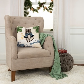 Rizzy Home Holiday Raccoon Throw Pillow - Bed Bath & Beyond - 36356643