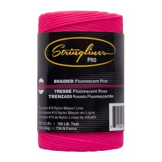Stringliner Pink Braided Chalk Line Refill 500 ft. Pink - 500 ft. - Bed ...