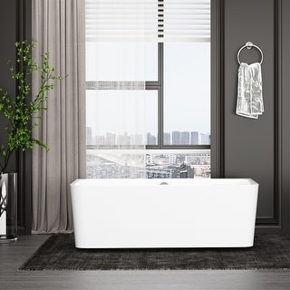 60 inches Acrylic Freestanding Soaking Bathtub - 60 inches - Bed Bath ...